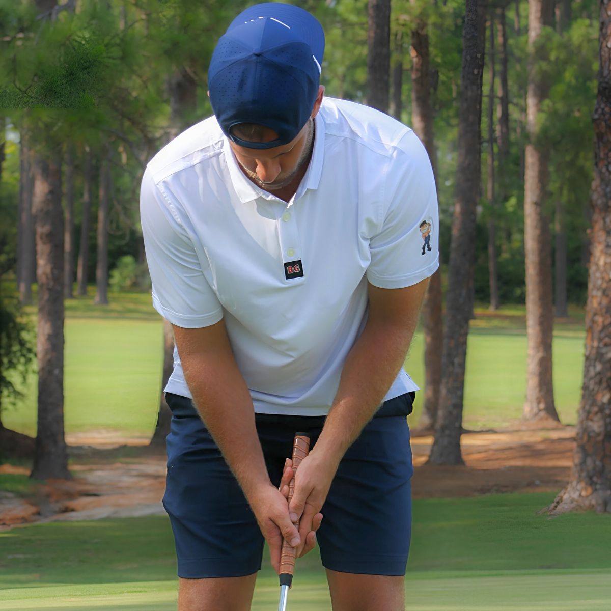 Performance Polo White – Bubba Golf