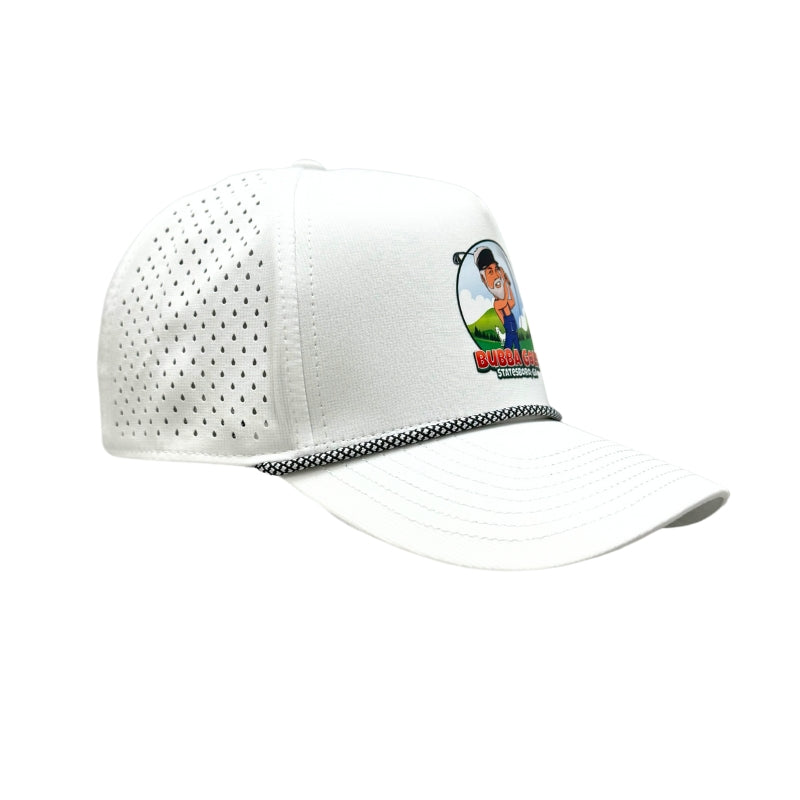 Meshback White Rope Hat – Bubba Golf
